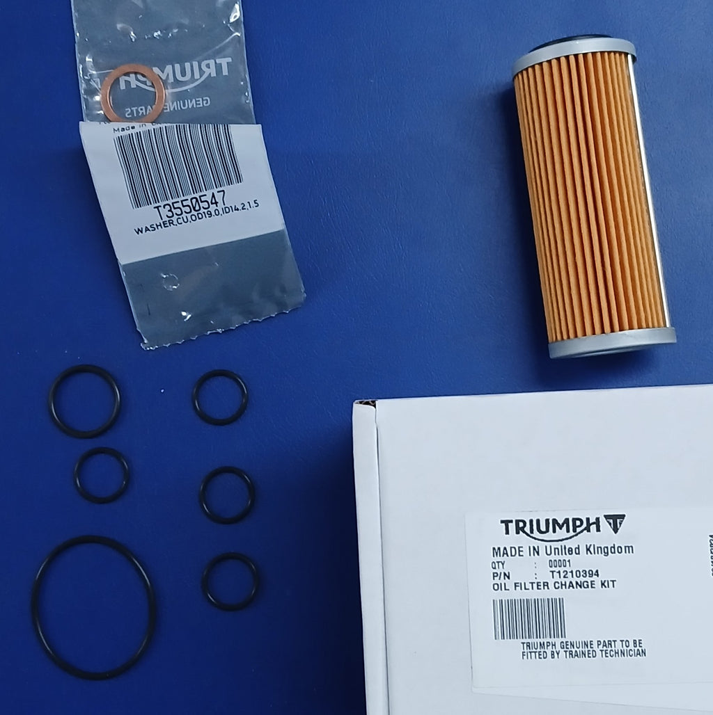 T1210394 Oil Filter Change Kit Triumph Genuine Part – World Of Triumph