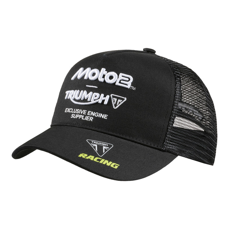 Triumph Moto2™ Baseball Trucker Cap in Black – World Of Triumph