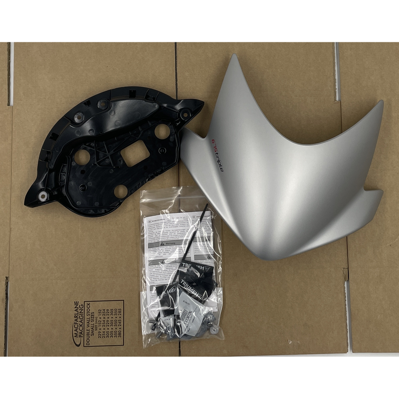Triumph Street Triple Matt Aluminium Silver Flyscreen Kit A9708269-MS ...
