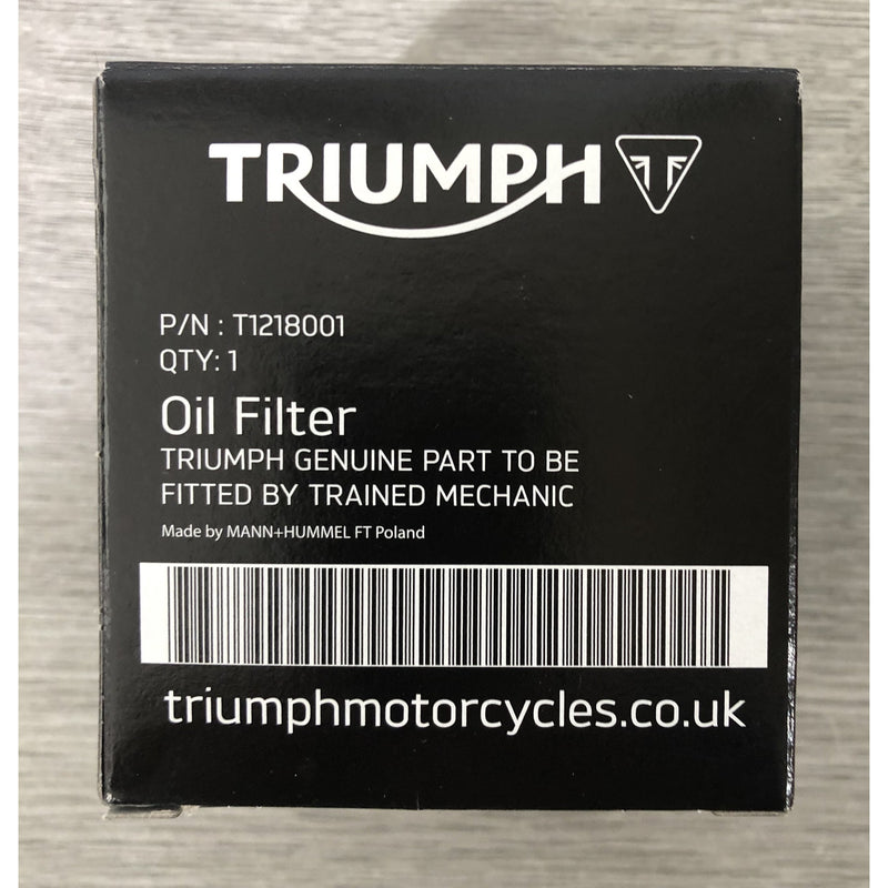 T1218001 Oil Filter OES Triumph Genuine Part – World Of Triumph